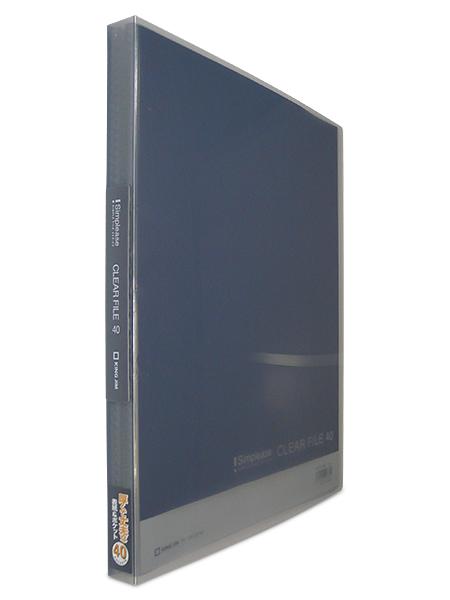 シンプリーズクリアファイル透明40Pグレ 186TSPWクレ 【ファイル 通販サイト】 ブングショップドットコム